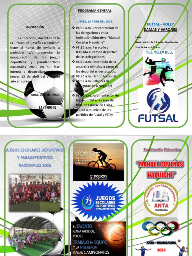 Triptico Jnde 2023 | PDF