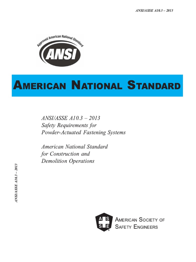Ansi A10.3-2013 | PDF | Demolition | Safety