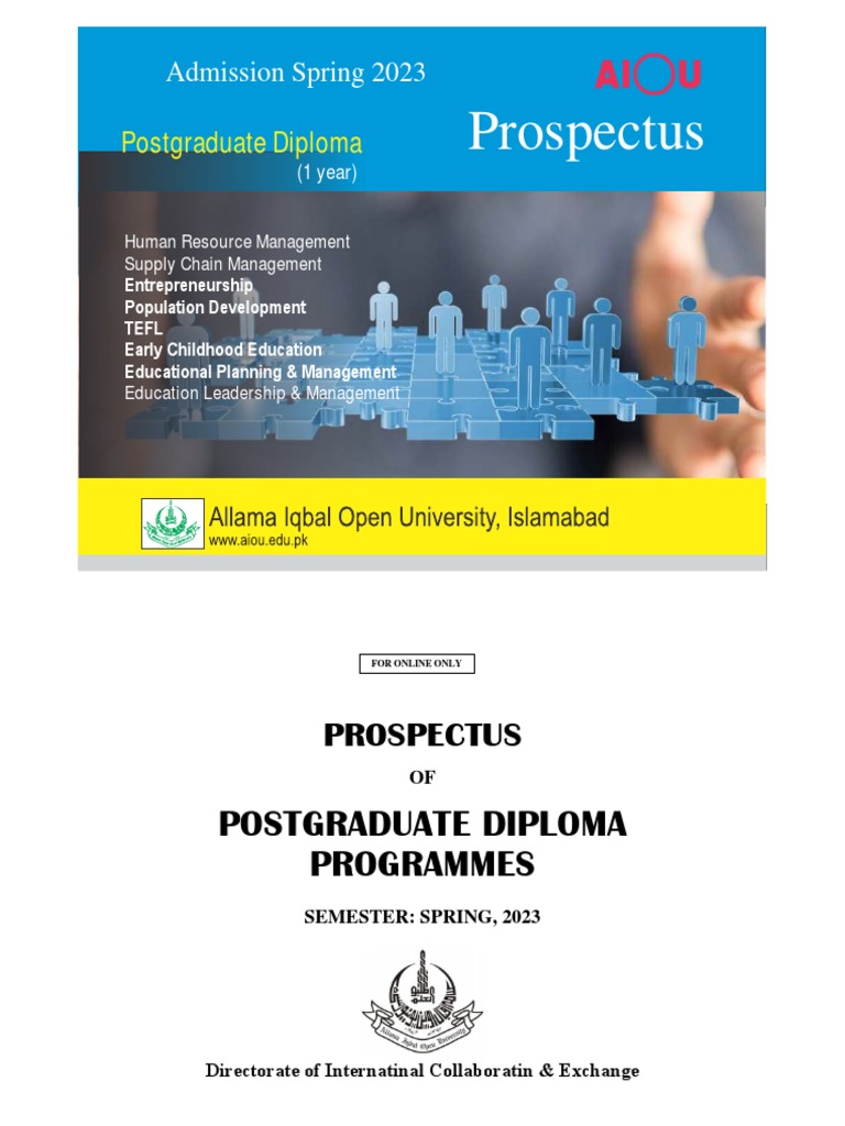 Postgraduate Diploma. | PDF