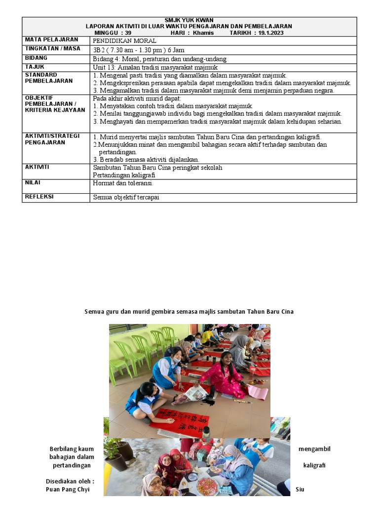 Sambutan CNY 3B2 | PDF