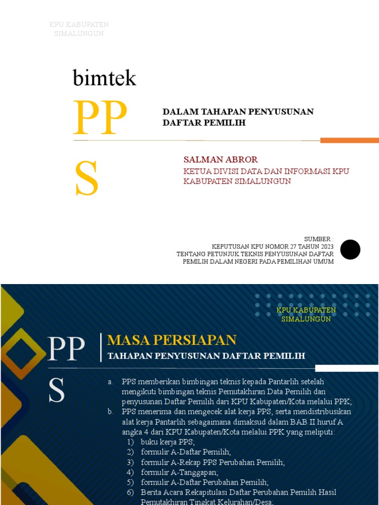 Bimtek Pps 1 | PDF