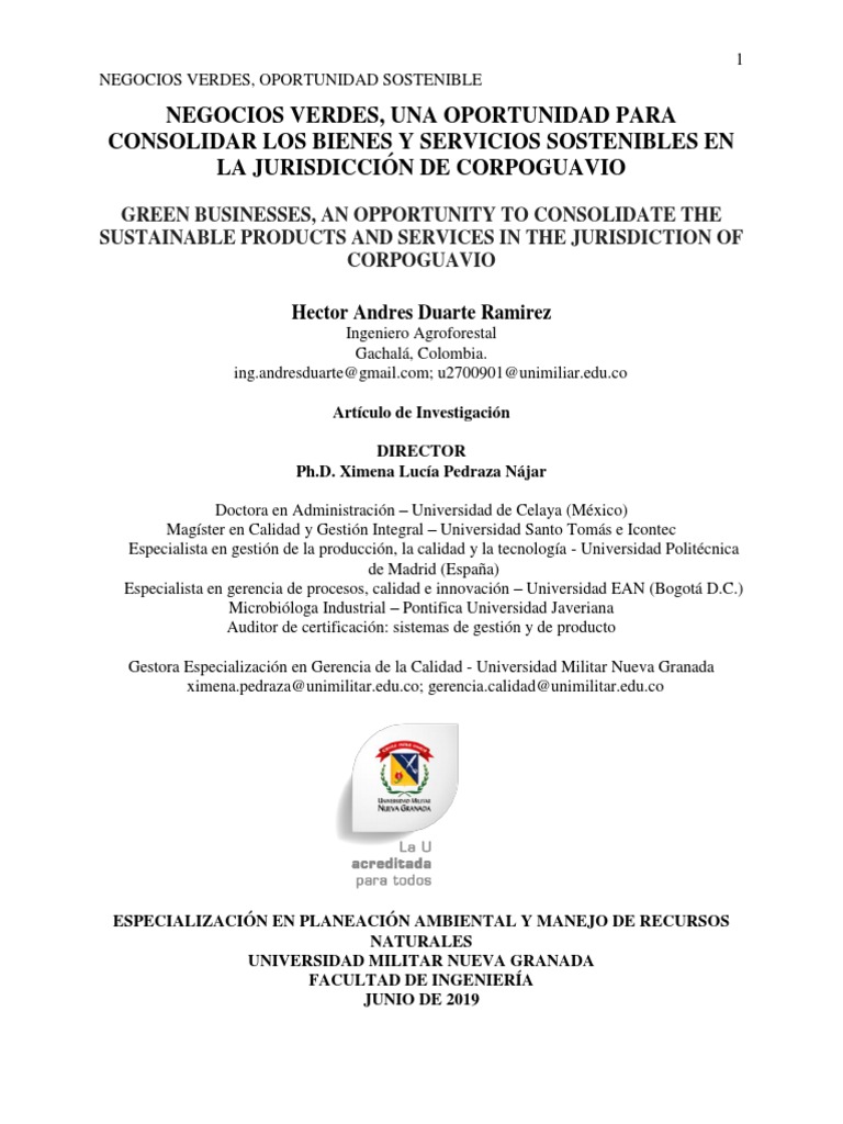 Duarte Ramirez Hector Andres 2019 | PDF | Sustentabilidad | Desarrollo ...