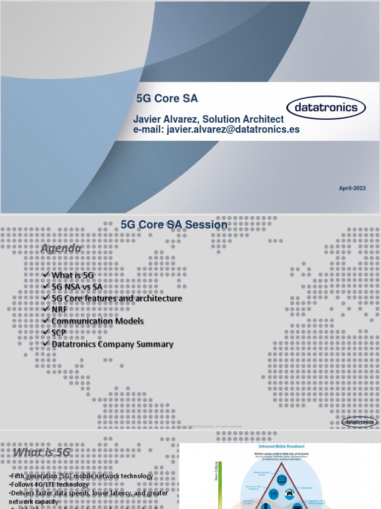 5G Core SA: Javier Alvarez, Solution Architect E-Mail: Javier - Alvarez ...