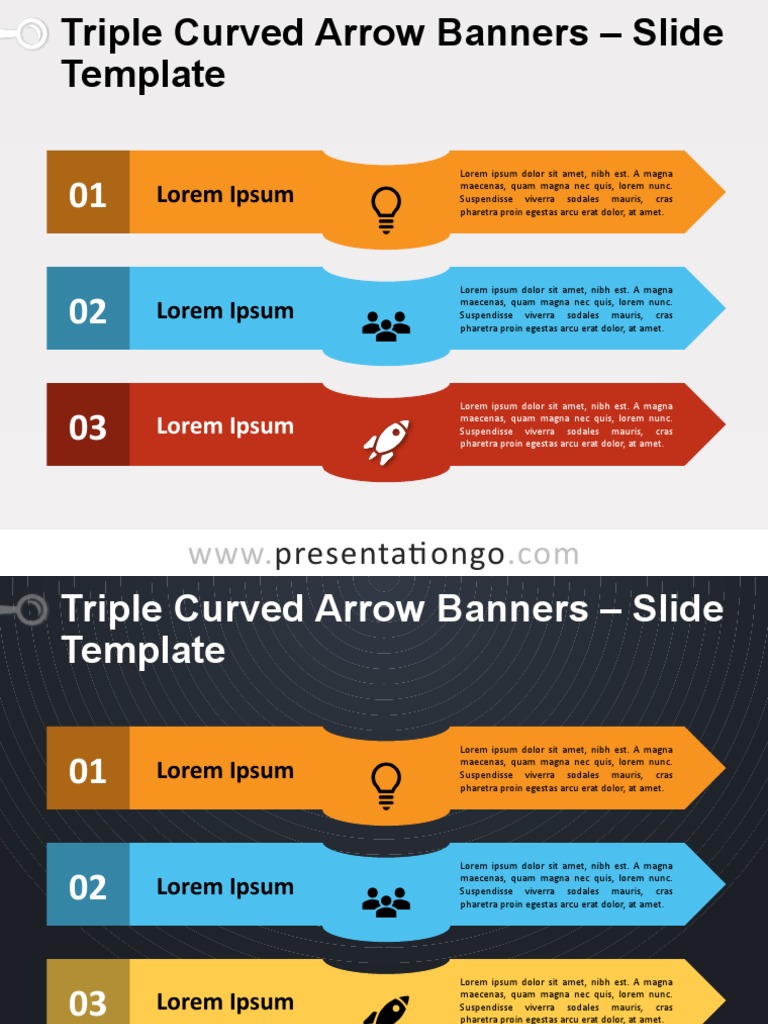 2 1574 Triple Curved Arrow Banners PGo 4 3 | PDF