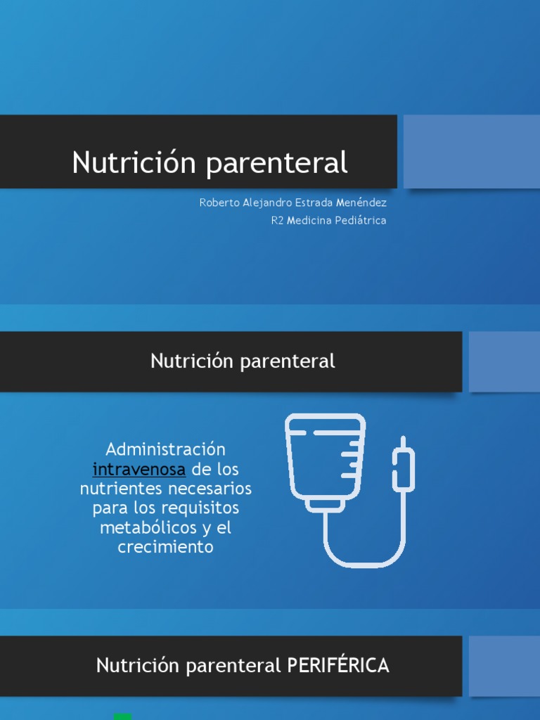 Nutrición Parenteral | PDF