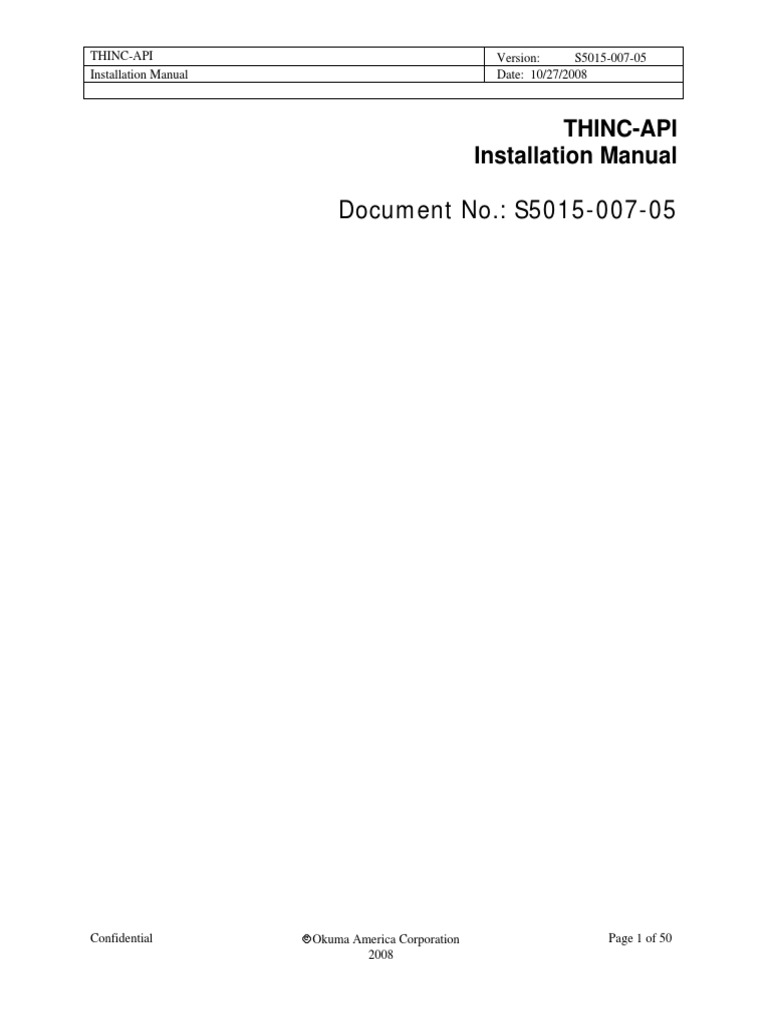 Installation Manual | PDF