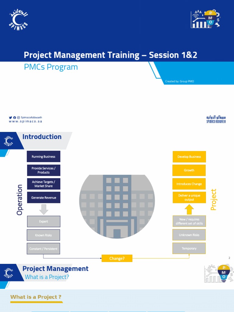 Project Management Training - Session 1&2 - v0.1 | PDF