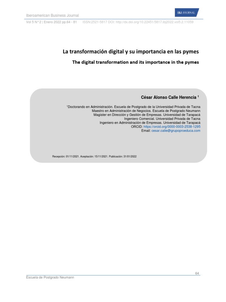 Control 2. La Transformación Digital y Su Importancia | PDF