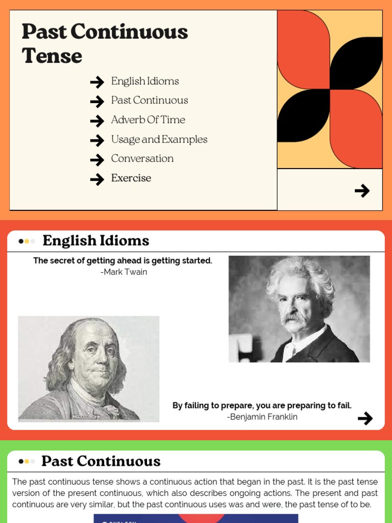 Past Continuous PPT (Exeltod 2b) | PDF