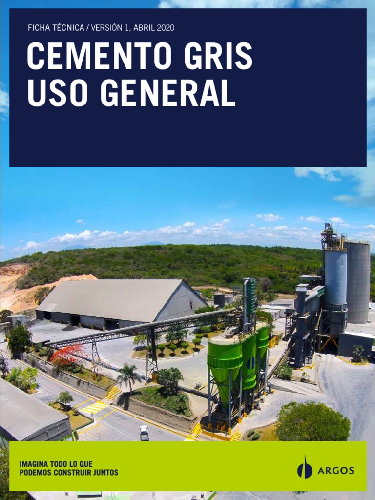 Cemento Gris Uso General Argos | PDF | Cemento | Hormigón