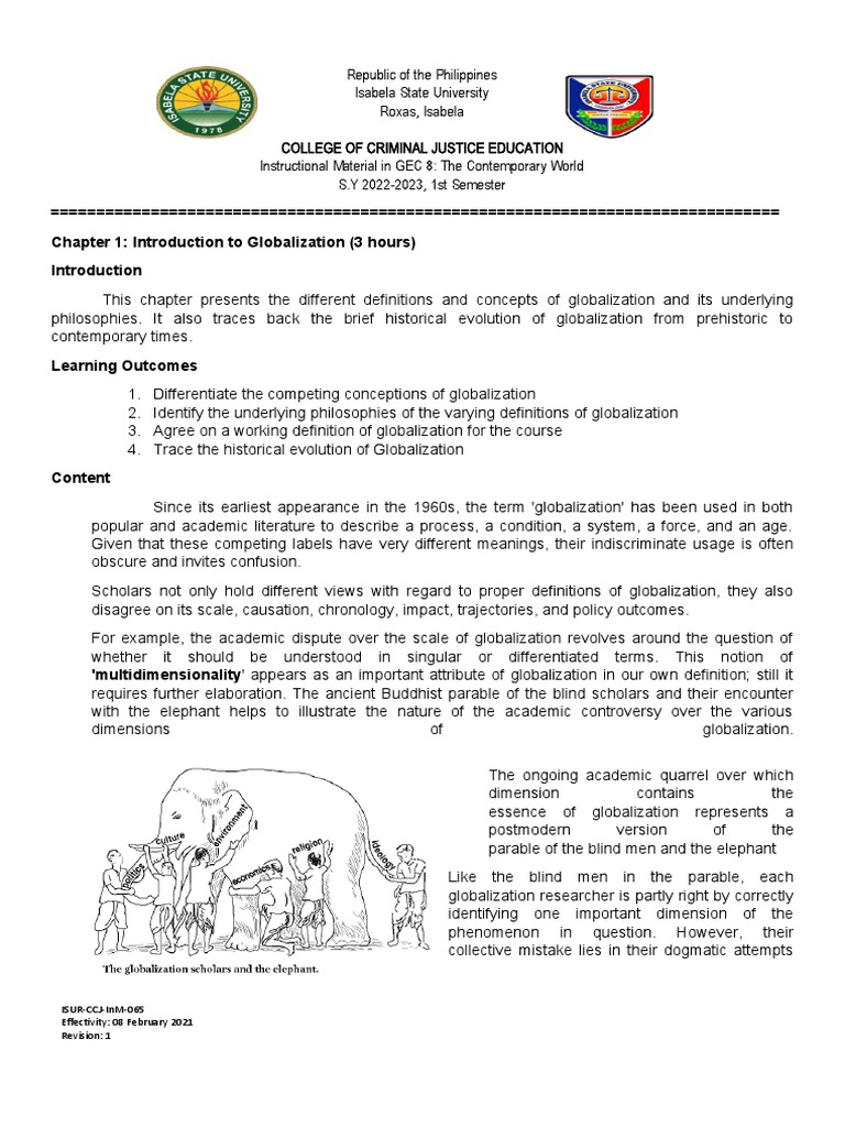 GEC 8 The Contemporary World Module | PDF