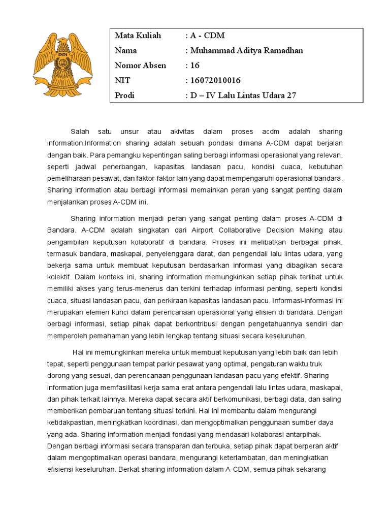 M Aditya Ramadhan (Sharing Information) | PDF