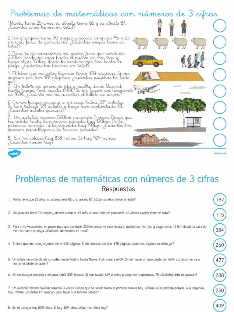 T2 L 219 Problemas Con Sumas y Restas Numeros Con 3 Digitos | PDF
