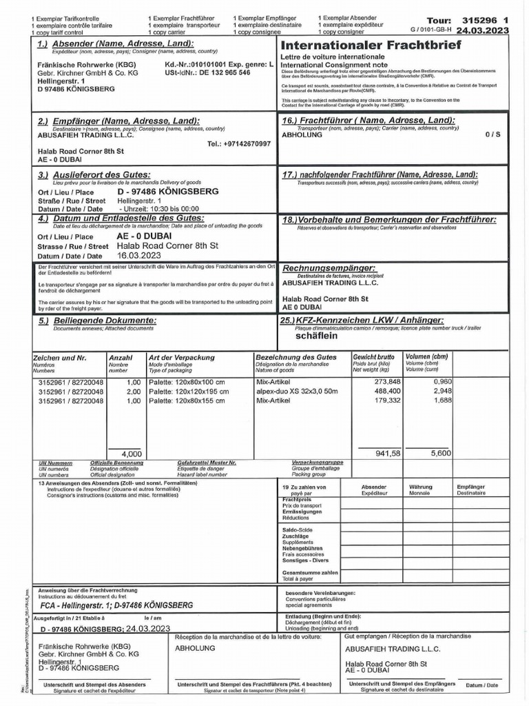 KSA COO & Packing List | PDF