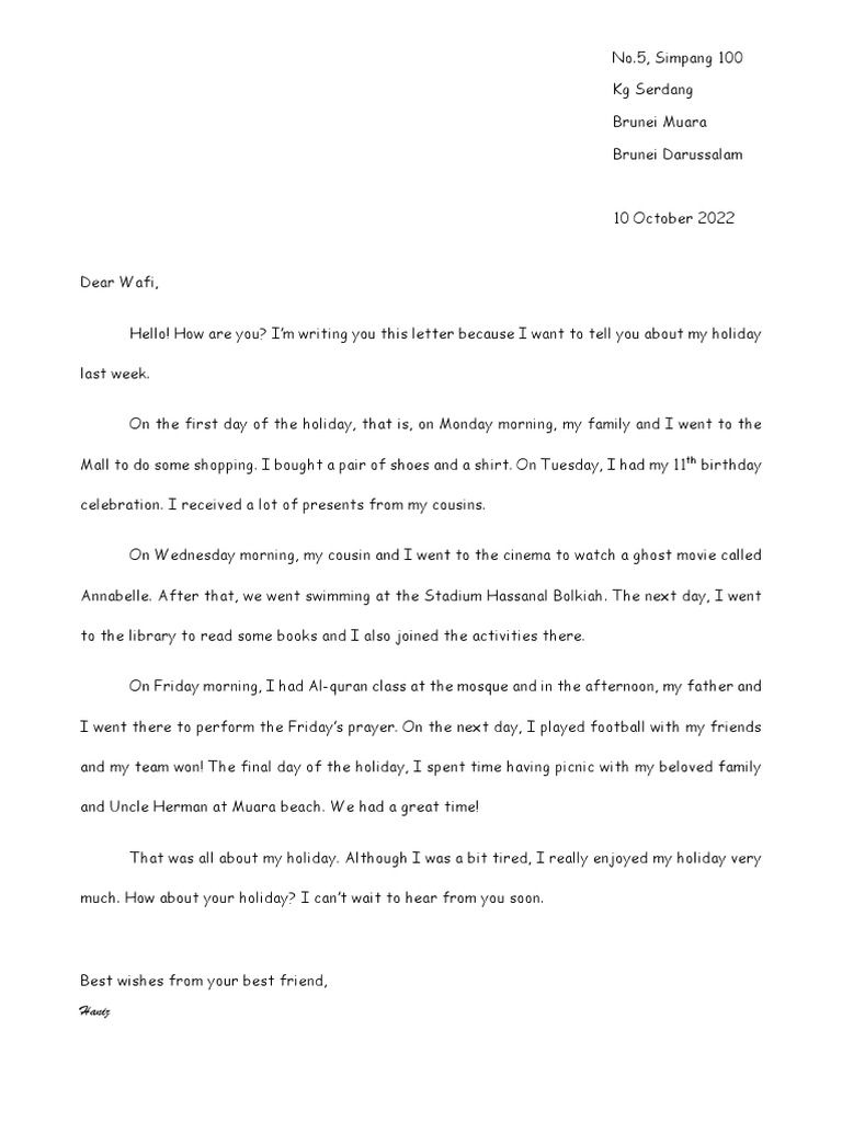 PSR Letter Writing | PDF