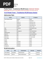13.5.1 Packet Tracer - WLAN Configuration | PDF | Wireless Lan | Router (Computing)