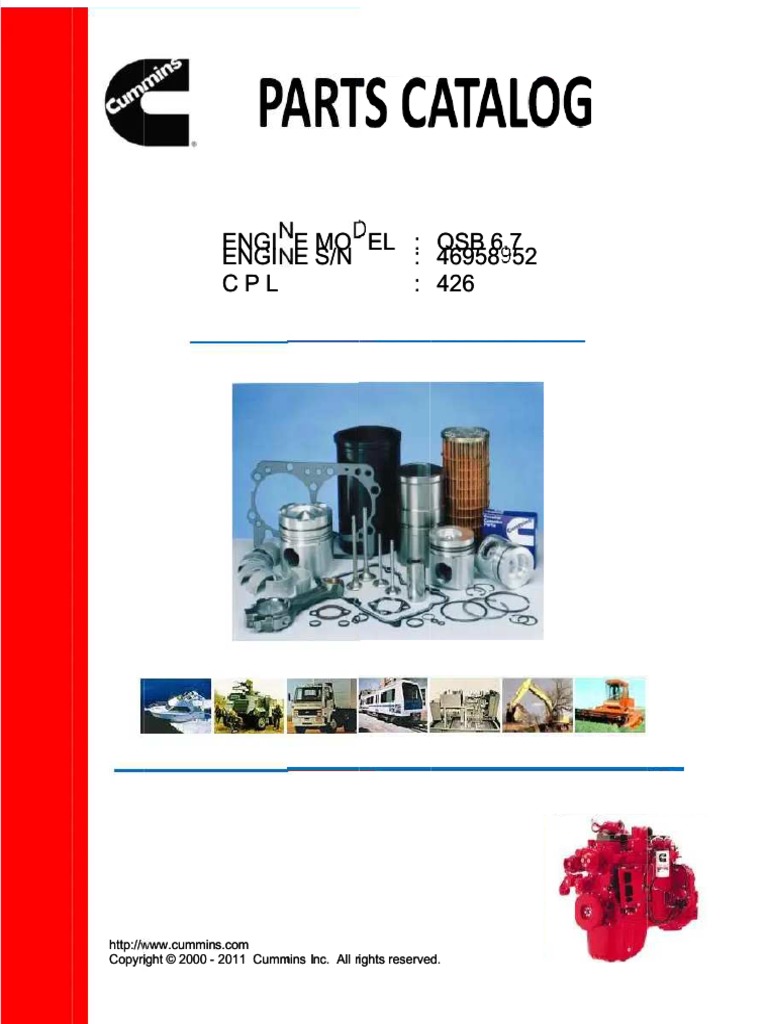 PDF Parts Catalog Cummins qsb6 7 cpl426 - Compress | Download Free PDF | Internal Combustion ...