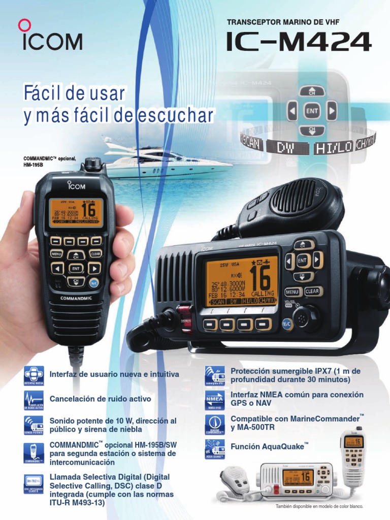 Brochure-Ic M424 Es | PDF | Electrónica | Tecnología de sonido