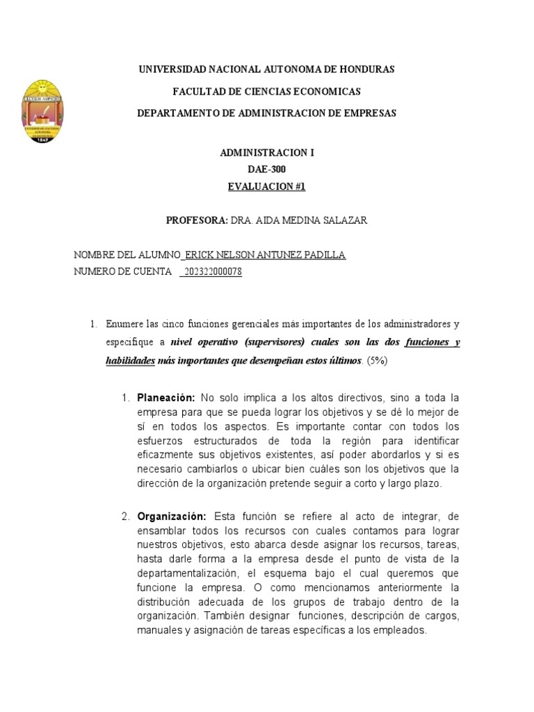 Antunez Erick u1t1a1.Doc | PDF | Planificación | Gestión de recursos humanos