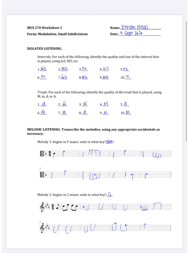 Worksheet 3 | PDF