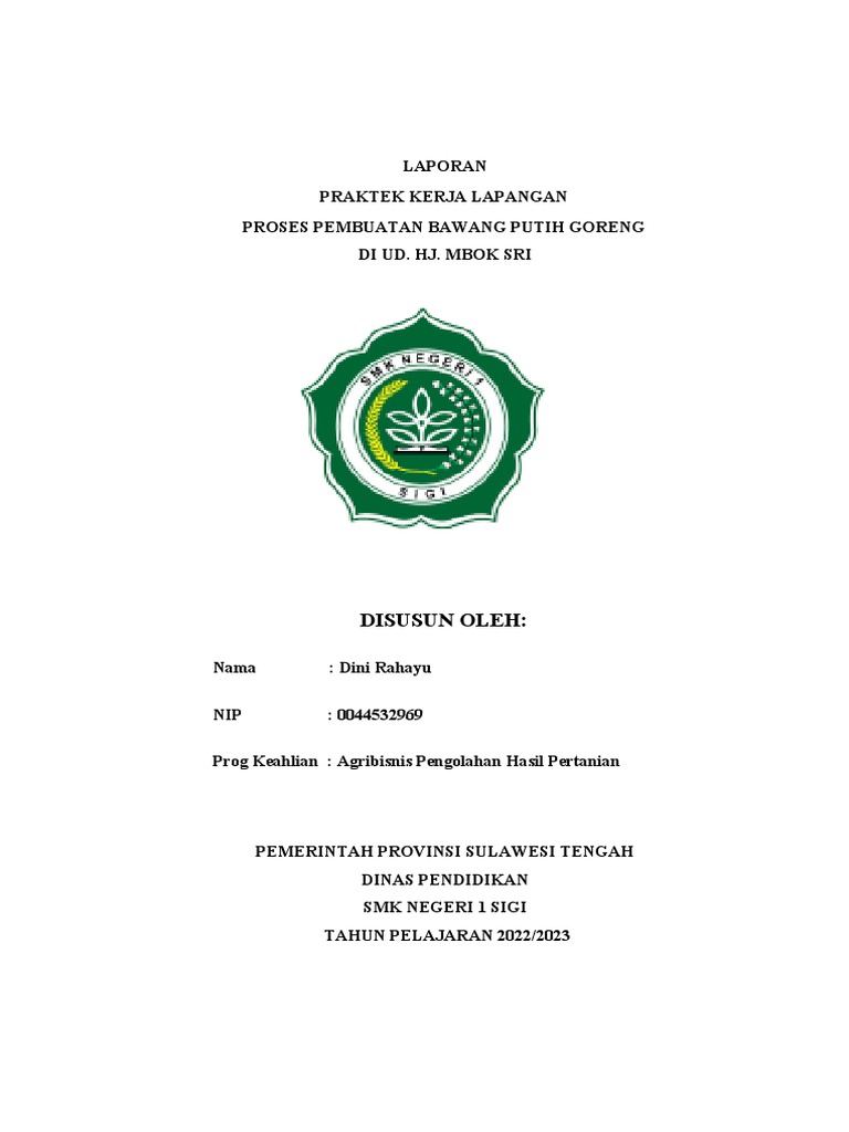 Laporan PKL Dini Rahayu | PDF | Kesehatan Holistik | Teknologi & Rekayasa