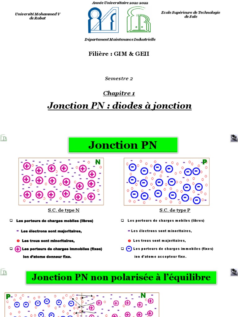Diode À Jonction PN | PDF | Diode électroluminescente | Diode