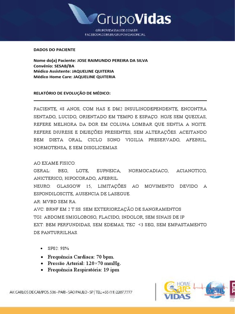 Modelode Relatorio Medico | PDF