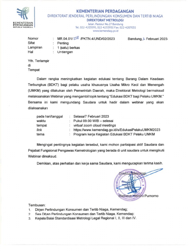 Und - Webinar Edukasi BDKT Pendamping UMKM2023 | PDF