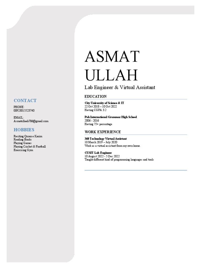 Asmat Ullah | PDF