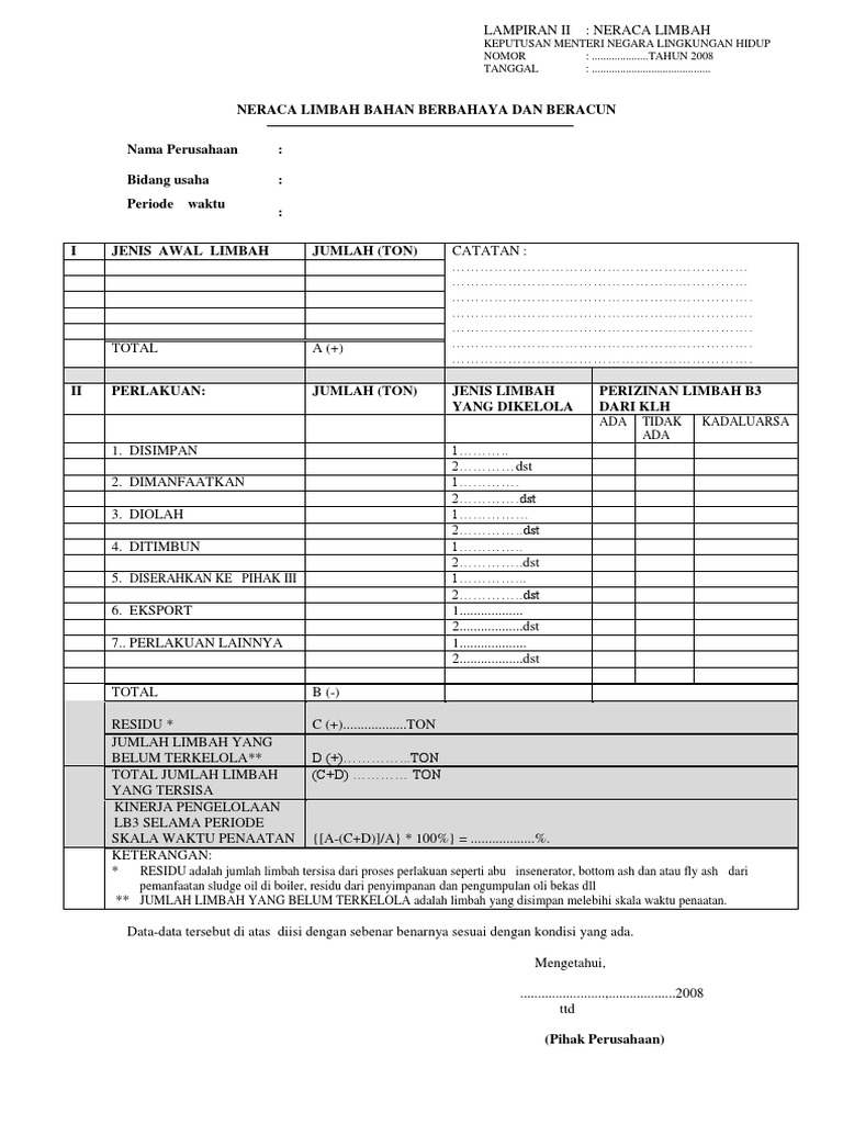 7 Neraca Limbah B3-1 | PDF