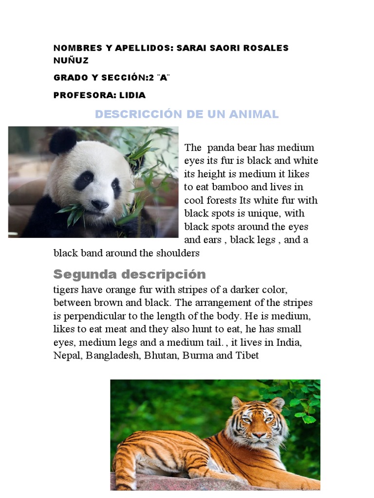 Animales en Peligro de Extincion | PDF