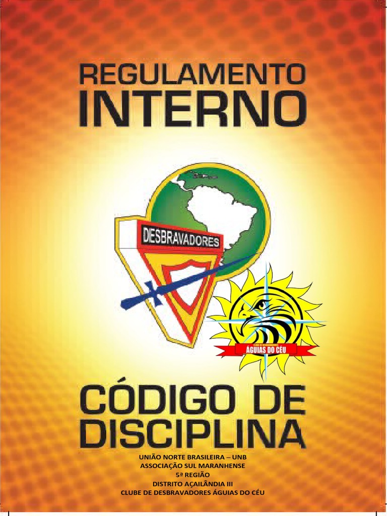 Regulamento Interno e Código de Disciplina Águias Do Céu | PDF