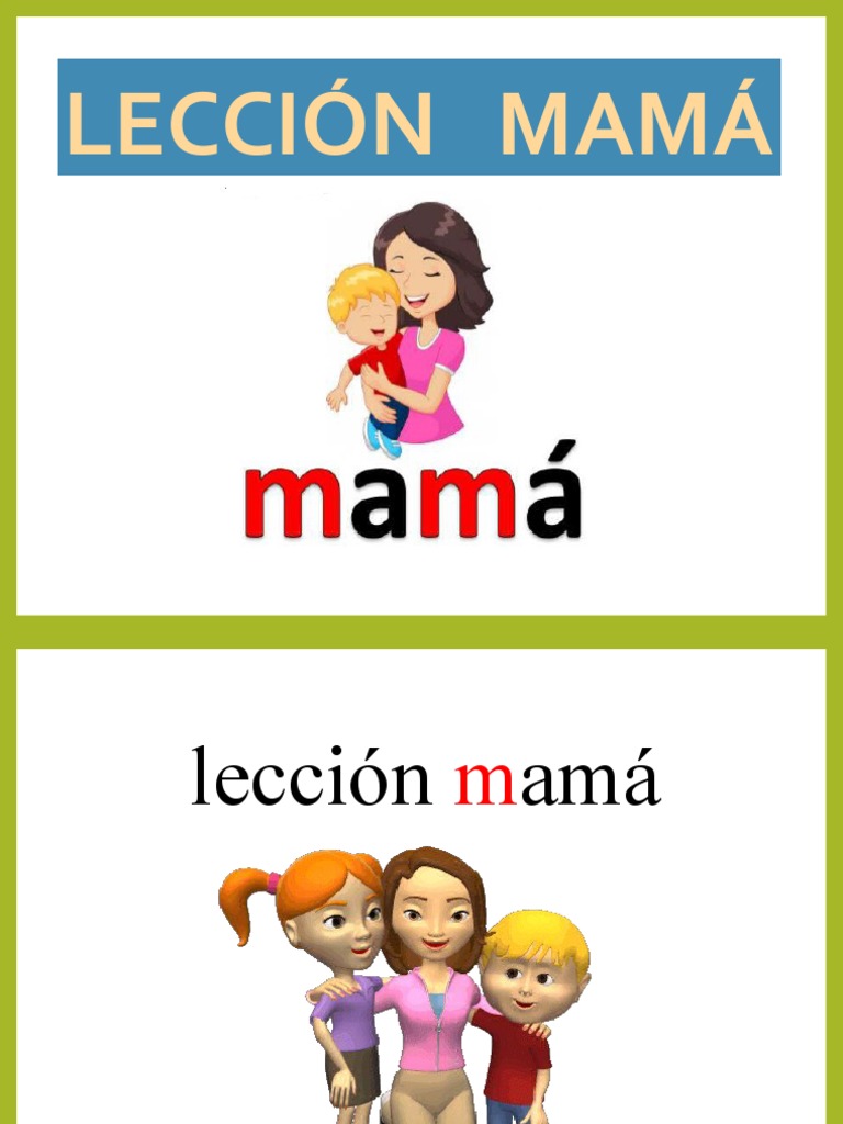 Lección Mamá Parte 1 | PDF