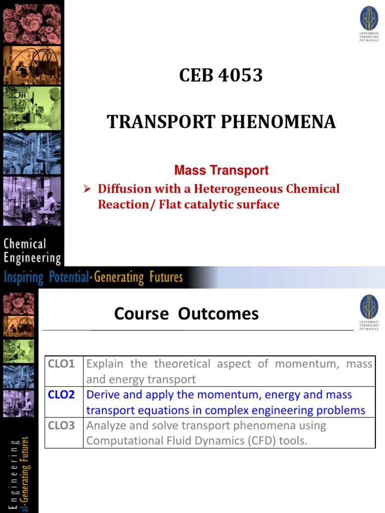 17 Mass Transport - Heterogenous Reaction - WK 12 | PDF | Transport Phenomena | Physical Sciences