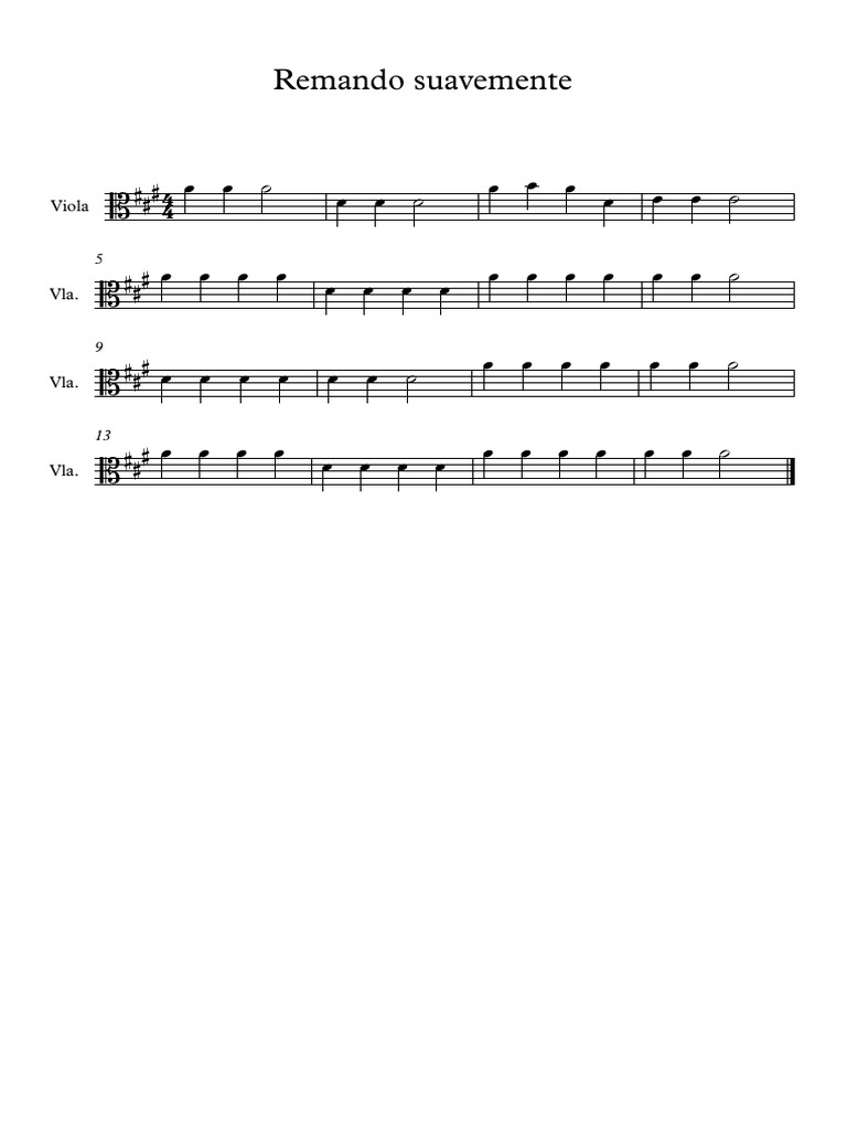 Remando Suavemente - Viola | PDF