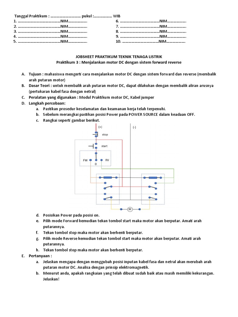 Jobsheet TTL - Motor DC 3 (Fix) | PDF | Karier & Perkembangan | Teknologi & Rekayasa