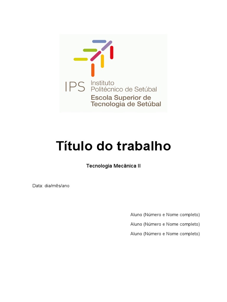 Modelo de Relatório | PDF