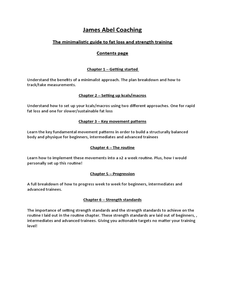 James Abel Coaching | PDF