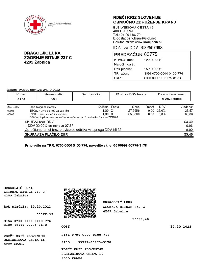 Predracun 00775 | PDF