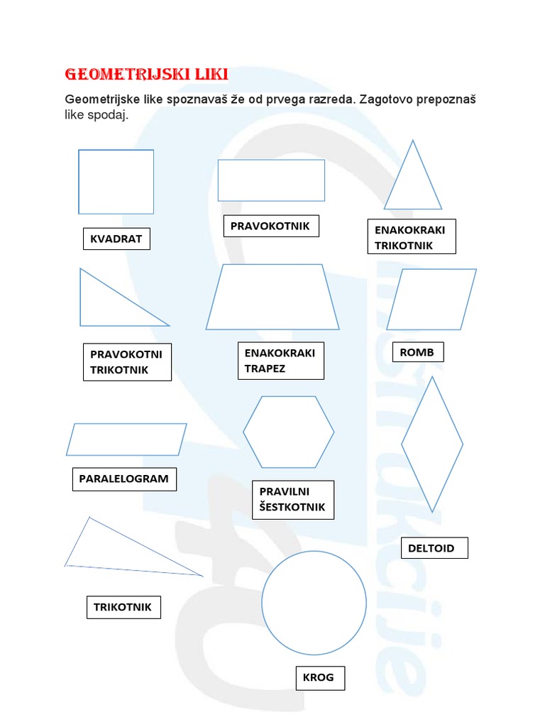 Geometrijski Liki | PDF