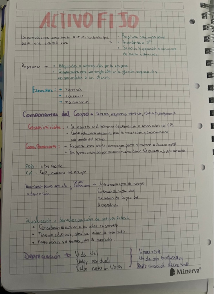 Activo Fijo Resumen | PDF