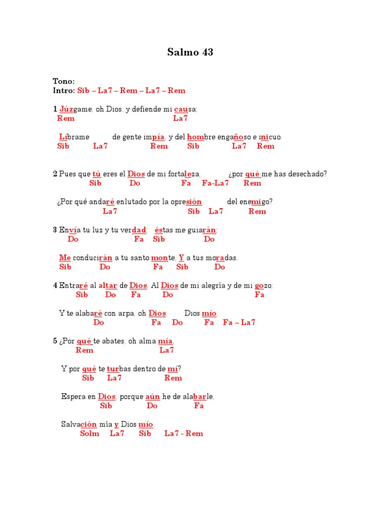 Salmo 43 | PDF