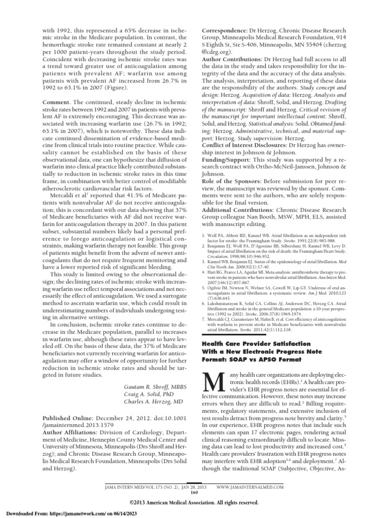 Health Care Provider Satisfaction With A New Electronic Progress Note ...