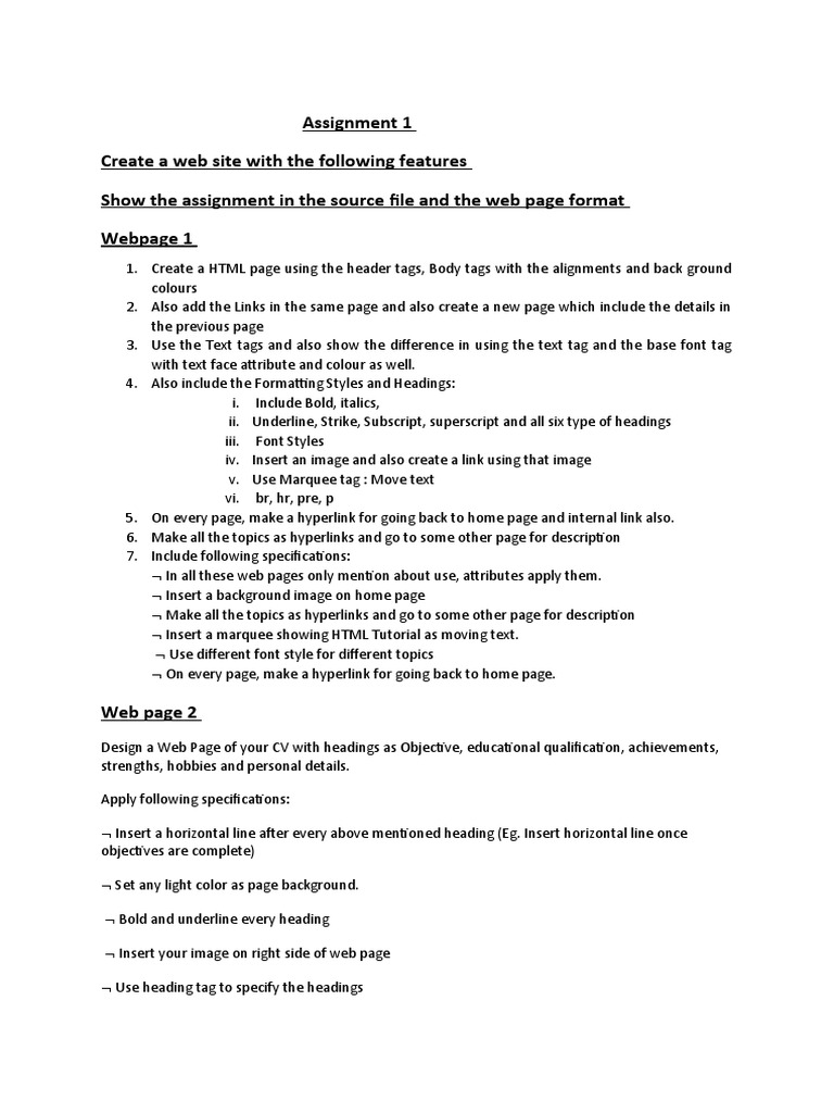 Assignment 1 2 And 3 Pdf