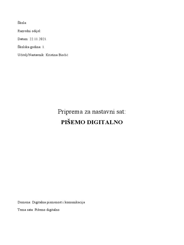 Priprema-Biocic K. | PDF