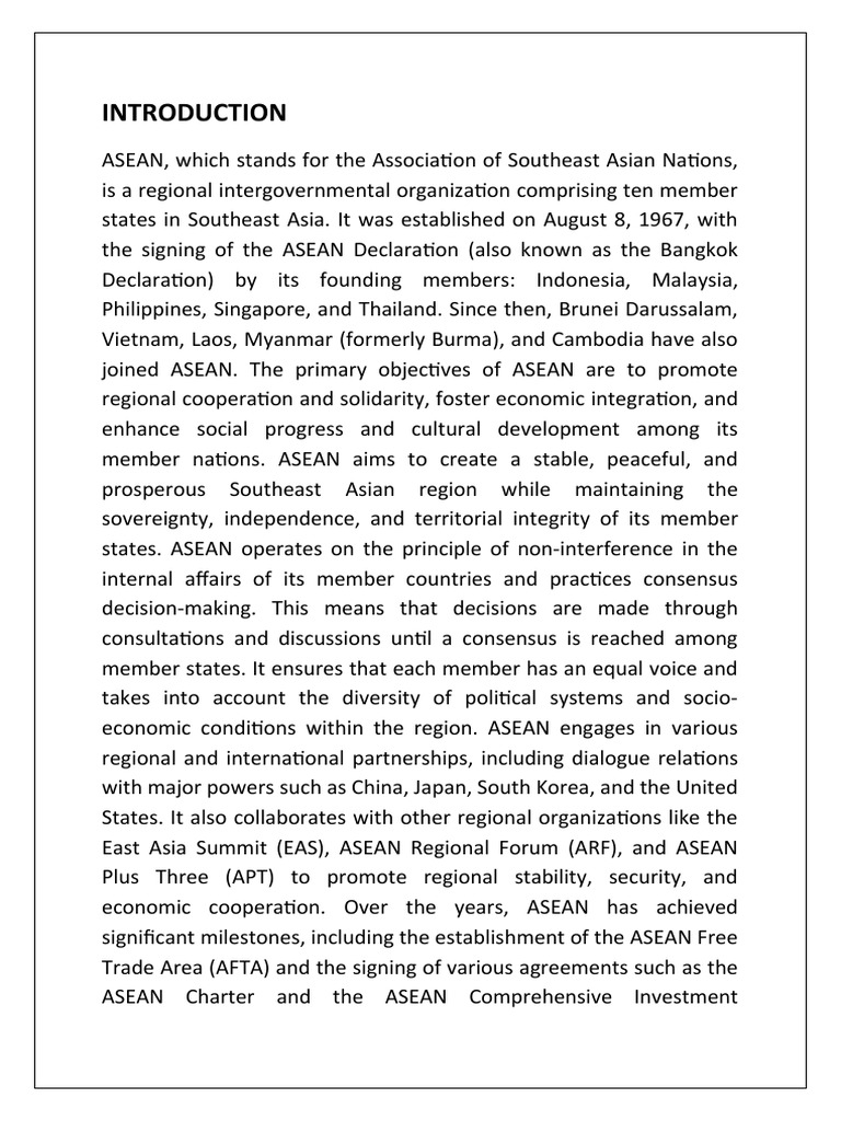 Asean | PDF