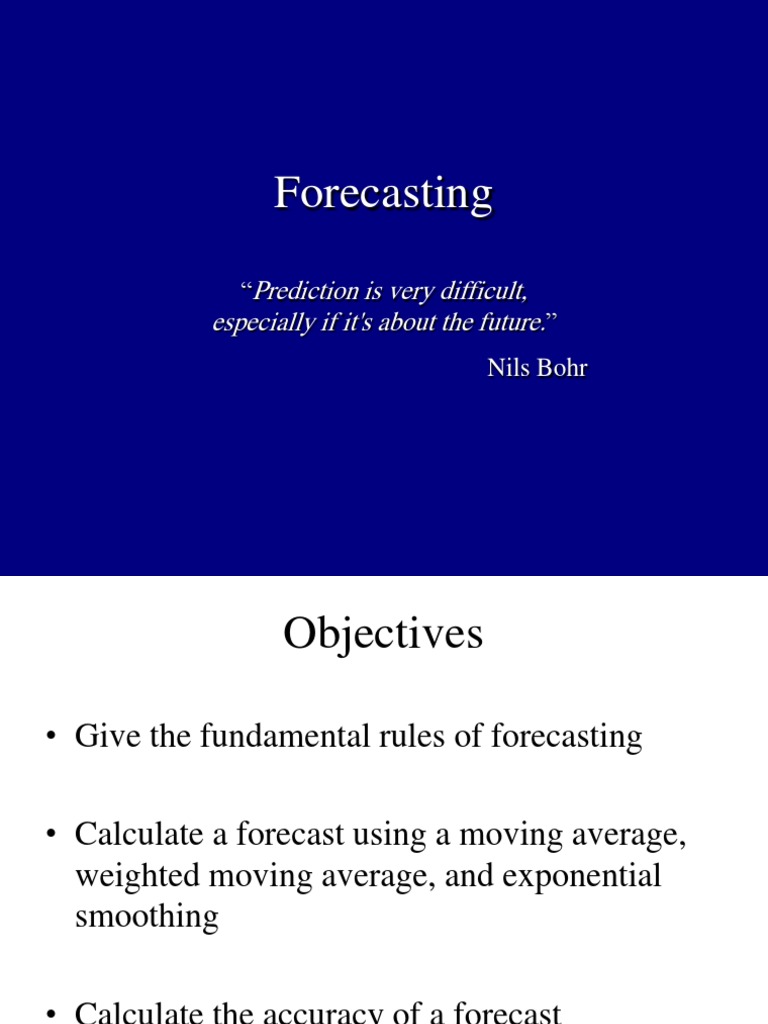 4 Forecasting Pdf Forecasting Regression Analysis