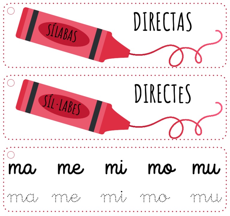Aprendiendo Las Sílabas Directas (1) | PDF