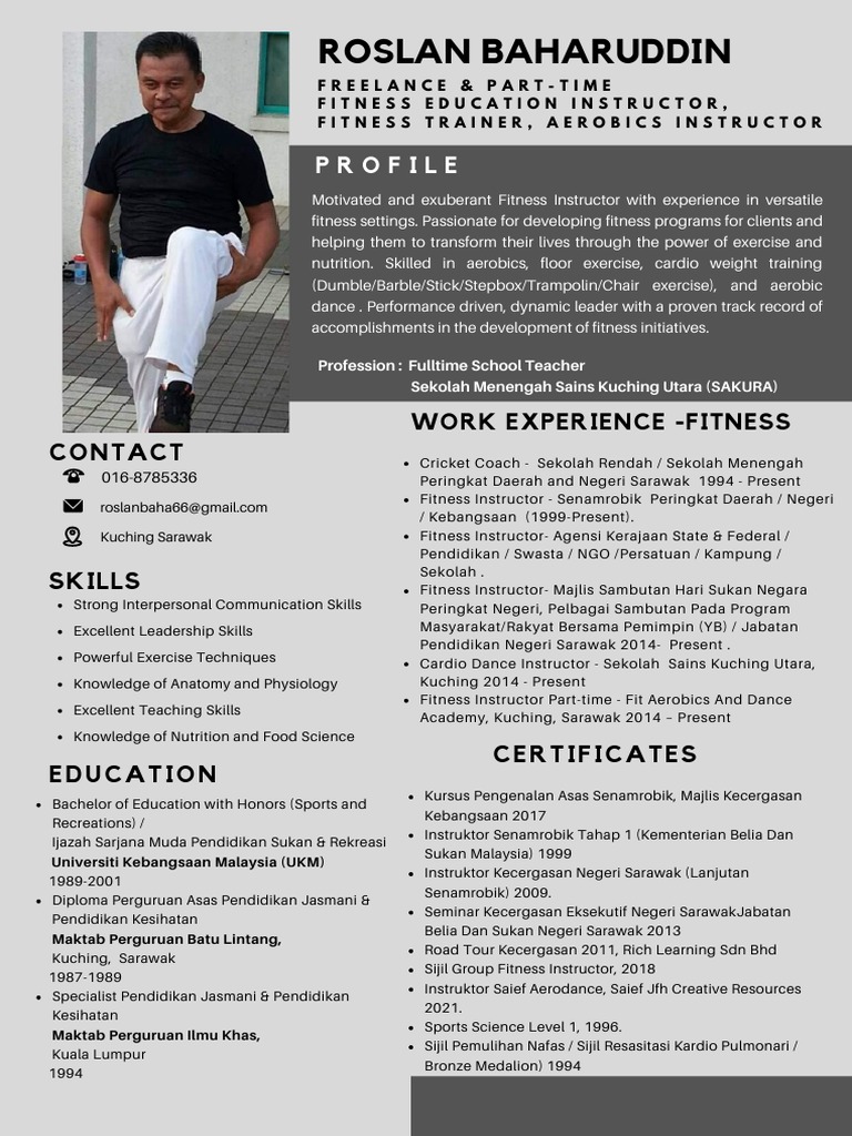 Roslan Baharuddin (2) - 230505 - 130124 | PDF | Sports Science | Hobbies