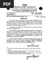 VTU Dec 2025/Jan 2026 Exam Timetable | PDF